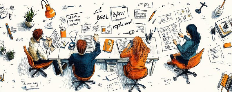 Collaborative Meeting in Modern Office with Diverse Team of ...