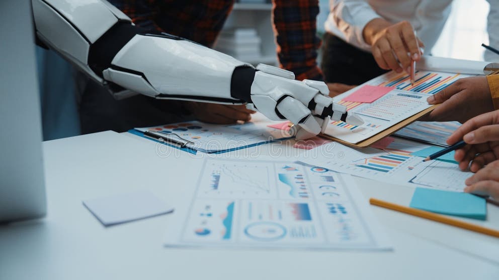 Collaborative Meeting with Robot Arm Assisting Human Team in Analyzing ...