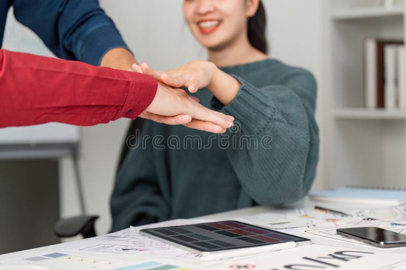 Team Building and Concept Ideation. Colleagues Engage in a Light ...