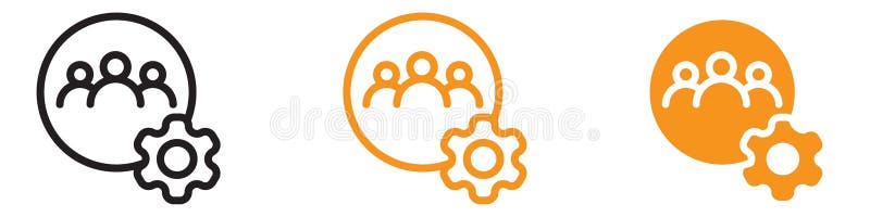 Collaborative Modern Teamwork Icon for Business and Productivity ...