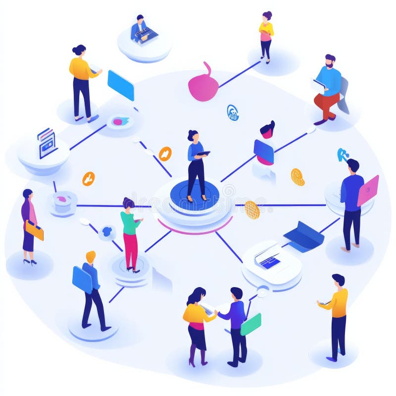 Collaborative Network of Diverse Team Engaging in Business ...