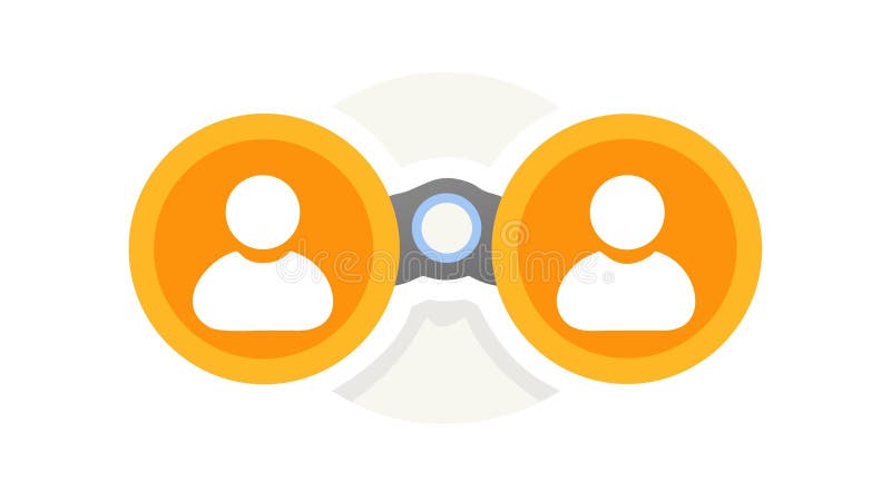 Collaborative Observation Icon: Team Analysis Joint View, Vector Design ...