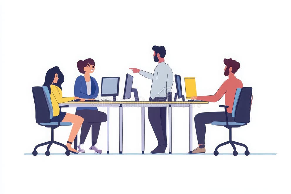 A Collaborative Office Environment with Animated Characters Engaging in ...