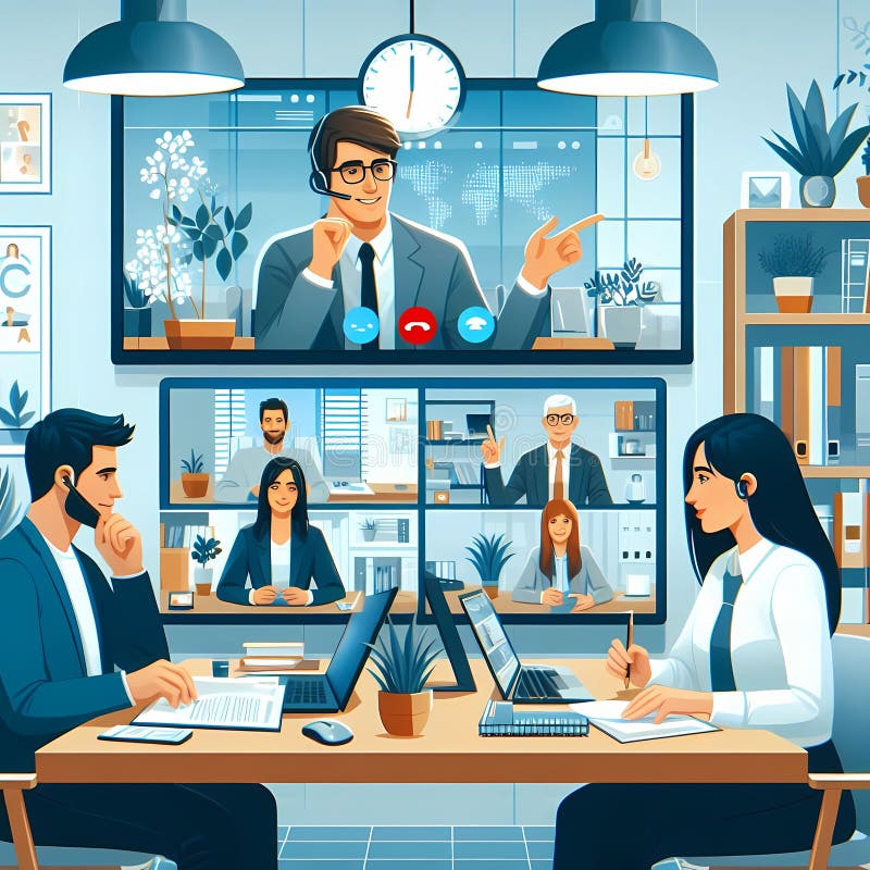 Collaborative Office Environment: in-Person and Virtual Team Discussion ...