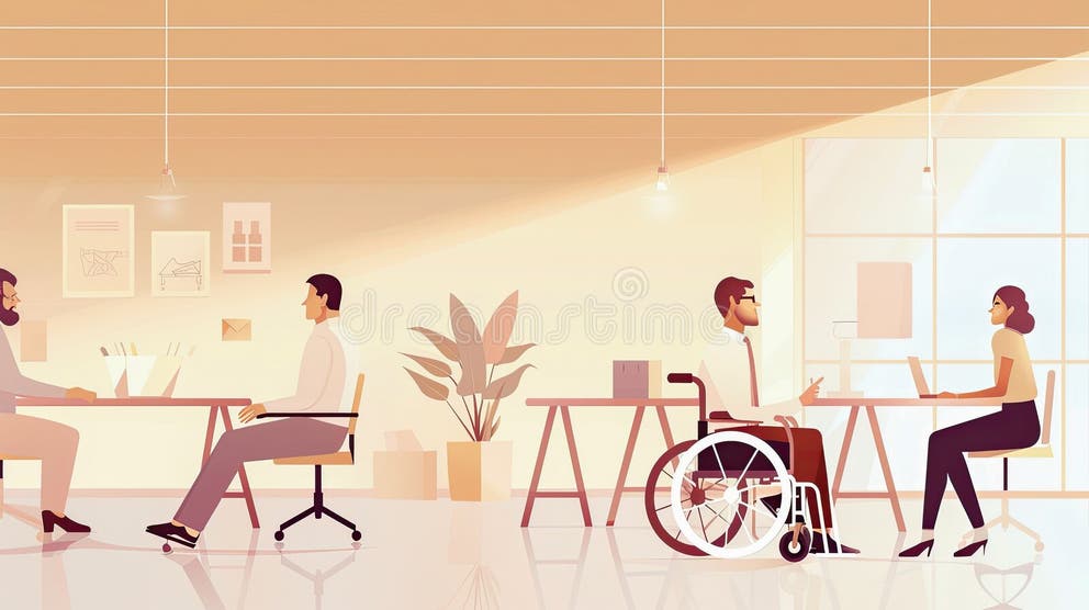 Collaborative Office Environment with Diverse Employees, Teamwork ...