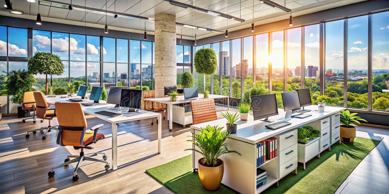 Collaborative Office Space Data Visualization and Modern Design for ...