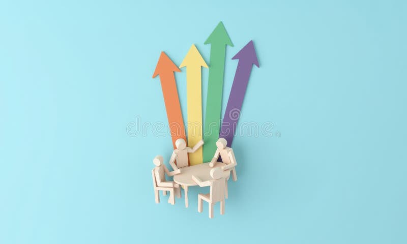 Collaborative Office Space Dynamics Studio Light Background Business ...