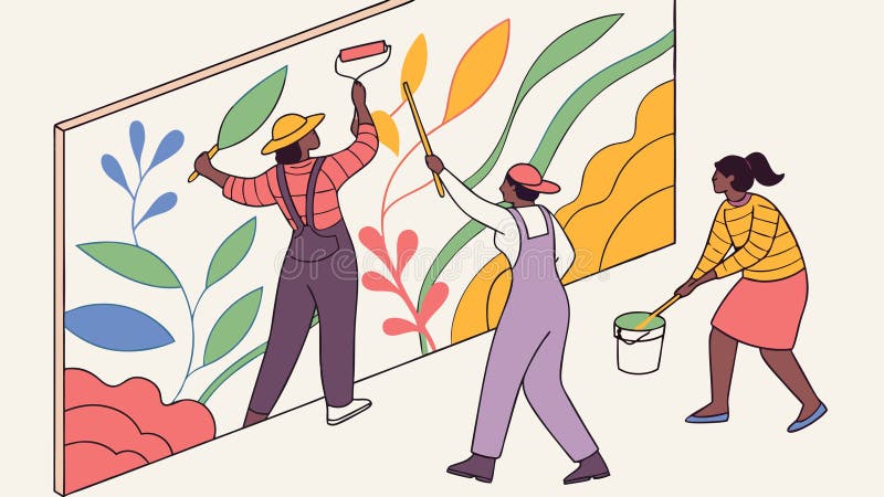 Collaborative Problem-solving with a Giant Rubik S Cube. Vector Design ...