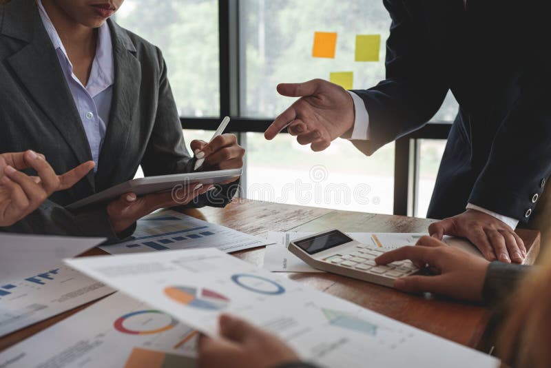 Collaborative Process of Business Team during Brainstorming Meeting in ...