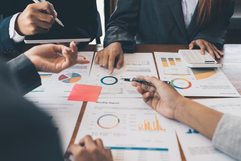 Collaborative Process of Business Team during Brainstorming Meeting in ...