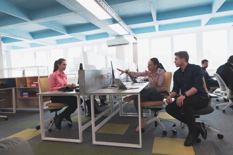 Collaborative Process of Multicultural Skilled Young Business Team ...