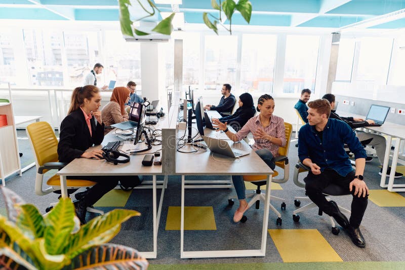 Collaborative Process of Multicultural Skilled Young Business Team ...