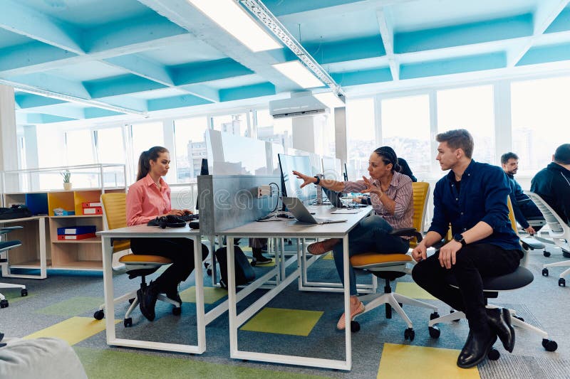 Collaborative Process of Multicultural Skilled Young Business Team ...