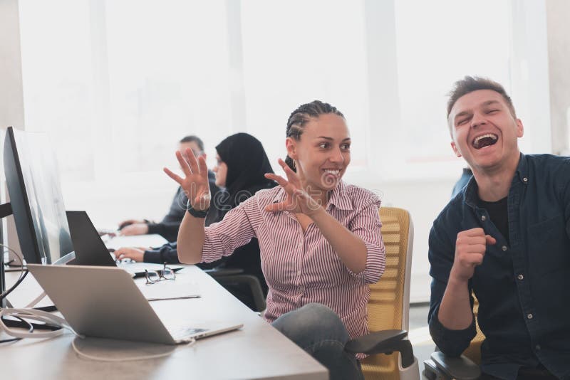 Collaborative Process of Multicultural Skilled Young Business Team ...