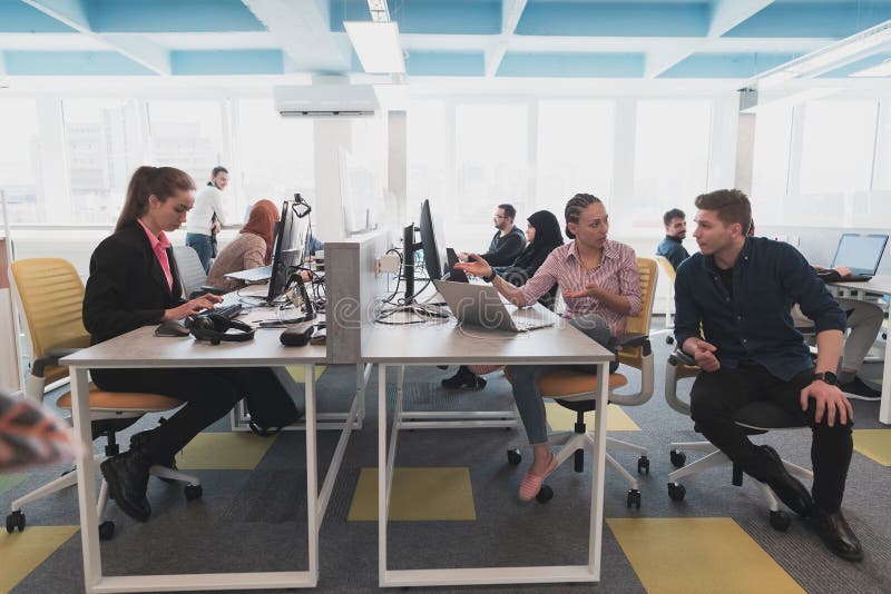 Collaborative Process of Multicultural Skilled Young Business Team ...