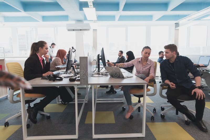 Collaborative Process of Multicultural Skilled Young Business Team ...