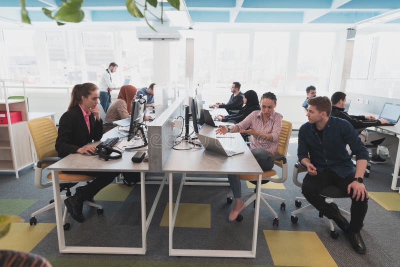 Collaborative Process of Multicultural Skilled Young Business Team ...