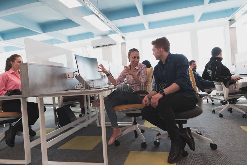 Collaborative Process of Multicultural Skilled Young Business Team ...