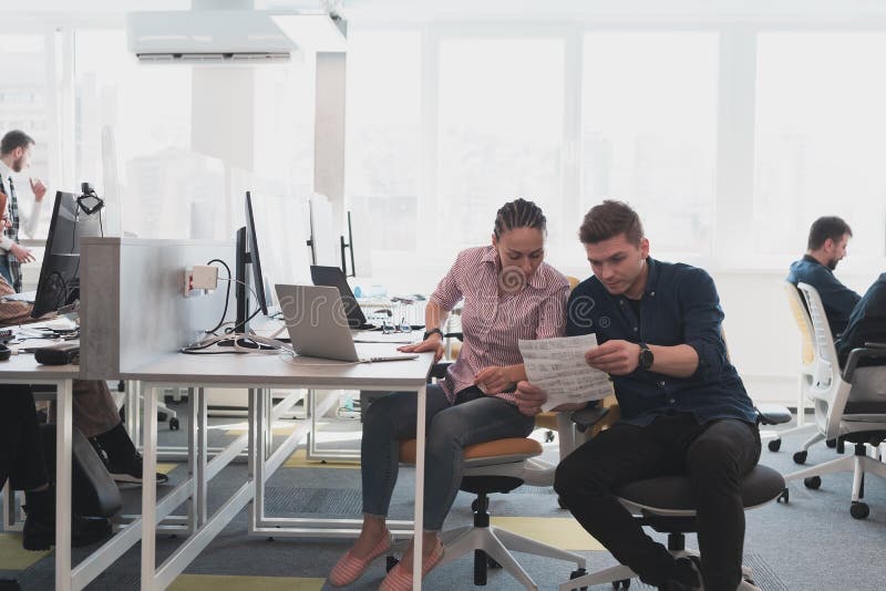 Collaborative Process of Multicultural Skilled Young Business Team ...