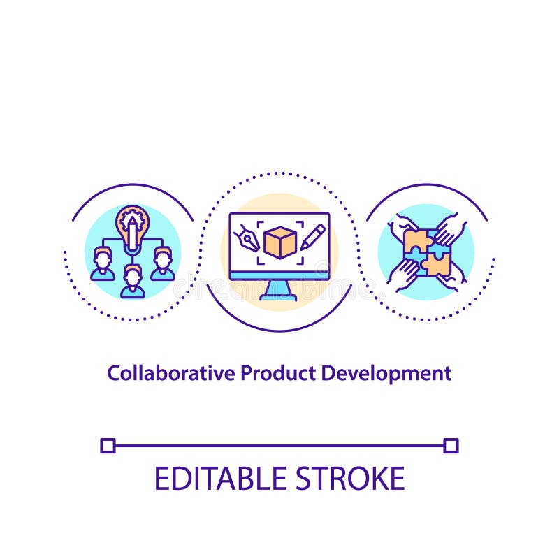 Collaborative Working Icon Stock Illustrations – 141 Collaborative ...