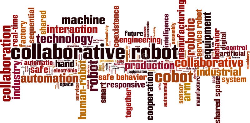 Collaborative Robot Word Cloud Stock Vector - Illustration of ...
