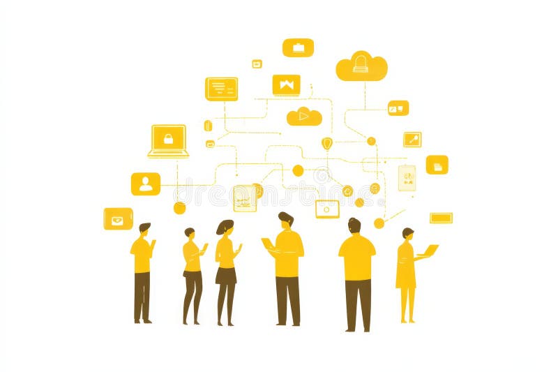 Collaborative Team Connecting through Digital Devices and Cloud Network ...