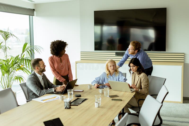 Collaborative Team Engaging in a Creative Brainstorming Session Office ...