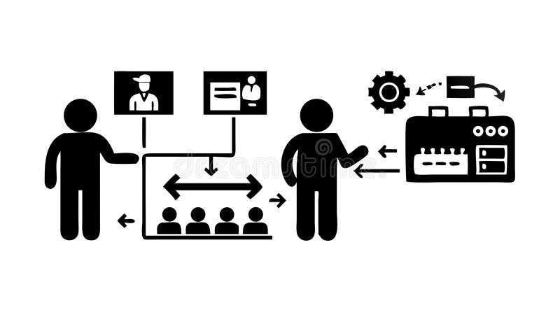 Collaborative Team for Idea Sharing and Brainstorming Sessions, Vector Design Generative AI ...