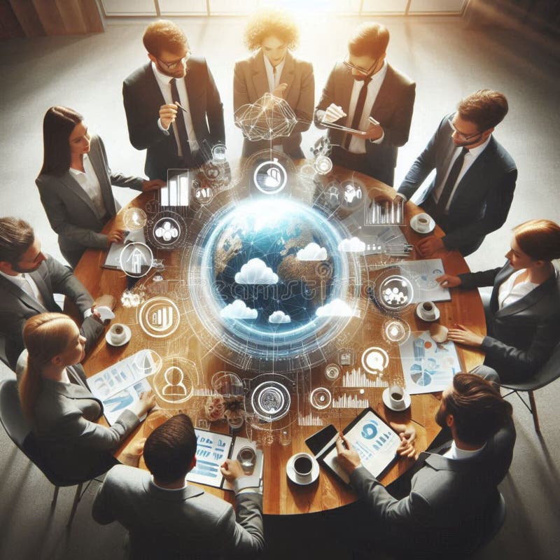 Collaborative Teamwork for Business Growth and Success Stock ...