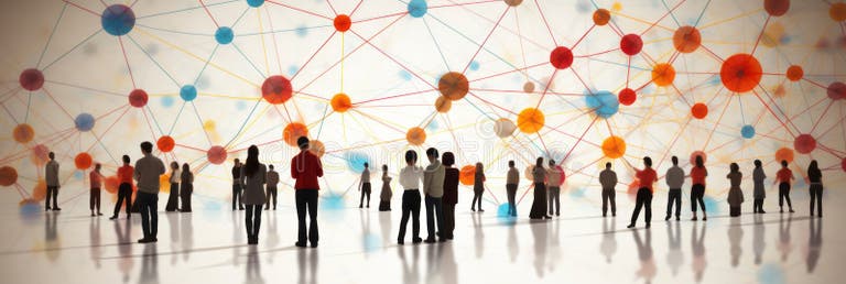 Collaborative Teamwork and Community Network Infographics for Modern Connections and ...