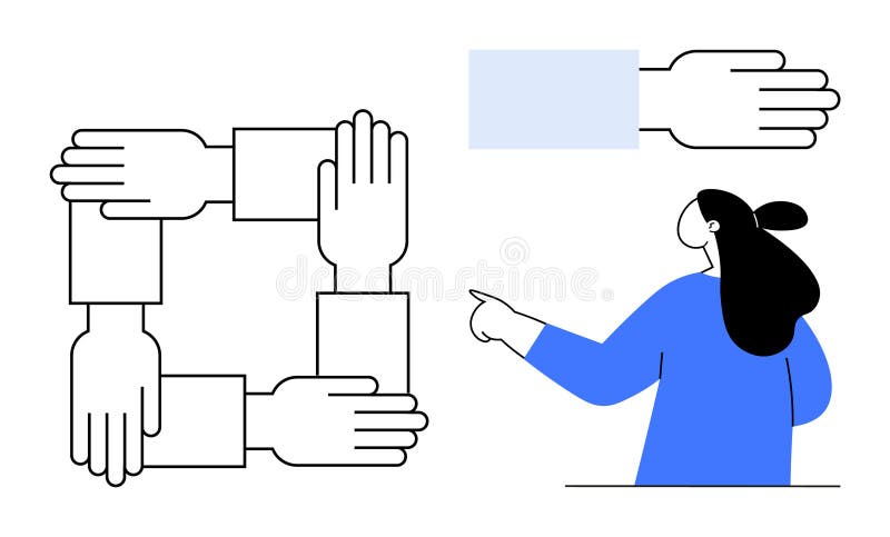 Collaborative Teamwork and Guidance with Linked Hands and Person ...