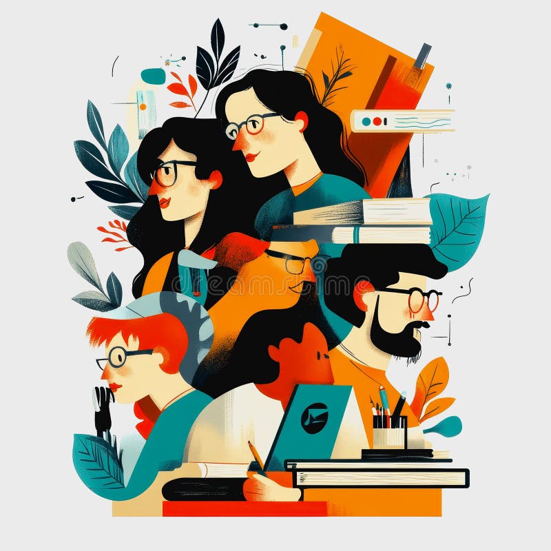 Collaborative Teamwork in a Modern Workspace with Diverse Professionals ...