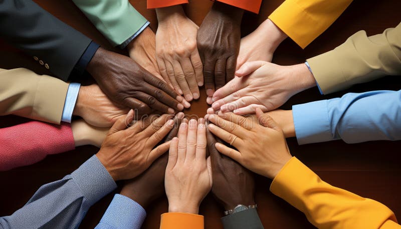 Collaborative Teamwork. Silhouettes of Figures of Company Employees ...