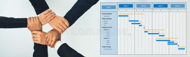 Collaborative Teamwork for Project Management with Gantt Chart Overview, Weekly Planning, and ...