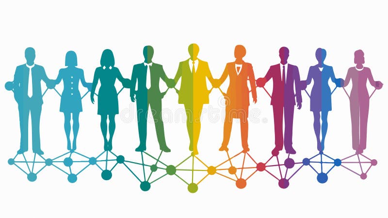 Collaborative Teamwork in Social Networking Community Environment Stock ...