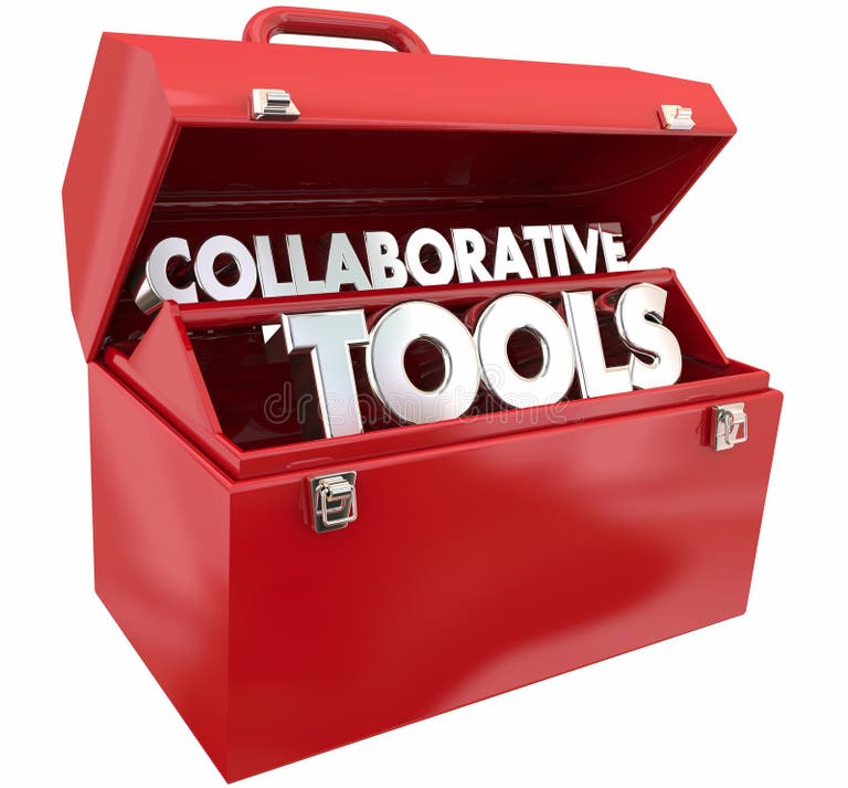 Collaborative Tools Toolbox Stock Illustration - Illustration of ...