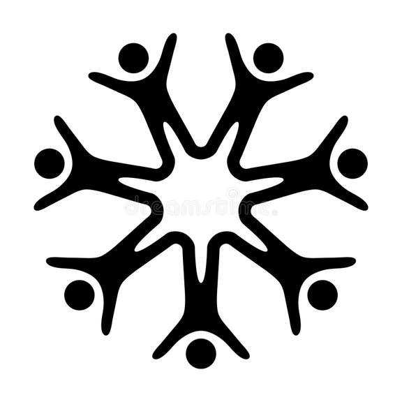Collaborative Unity Symbol Vector Illustration Stock Illustration ...
