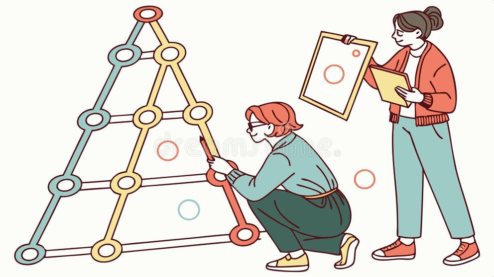 People Building Network Connection Structure Vector Design Generative AI Stock Vector ...