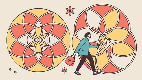 People Collaborating on Circles, Vector for Teamwork and Partnership ...