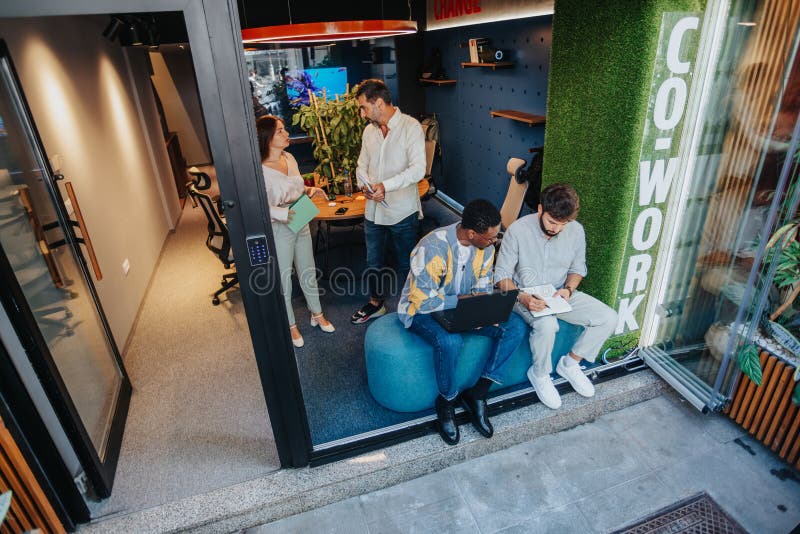 Collaborative Workspace: Diverse Group of Successful Professionals ...