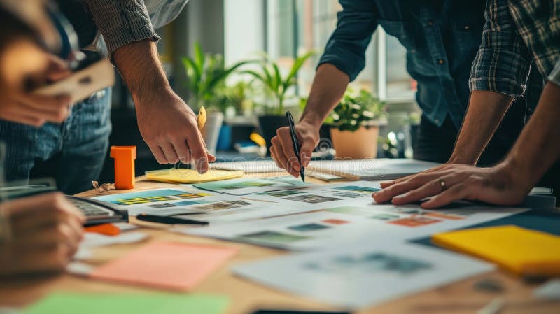 A Collaborative Workspace with Hands Engaged in Brainstorming and ...