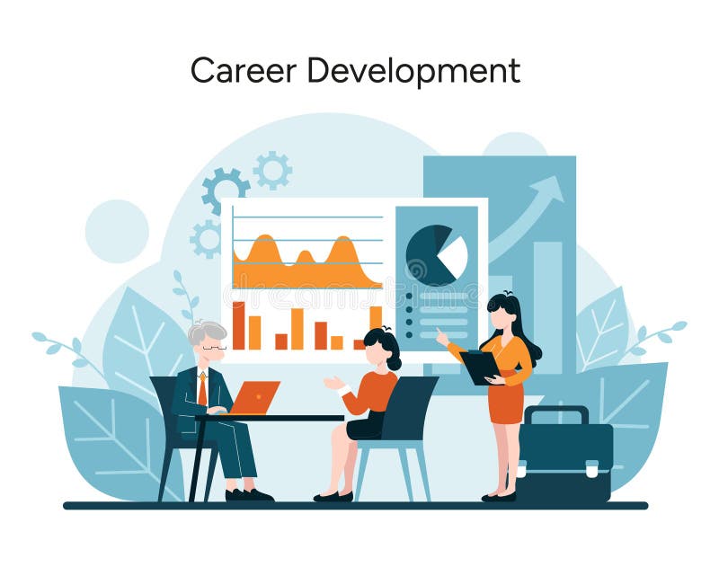 A Collaborative Workspace Where Strategies Stock Vector - Illustration ...