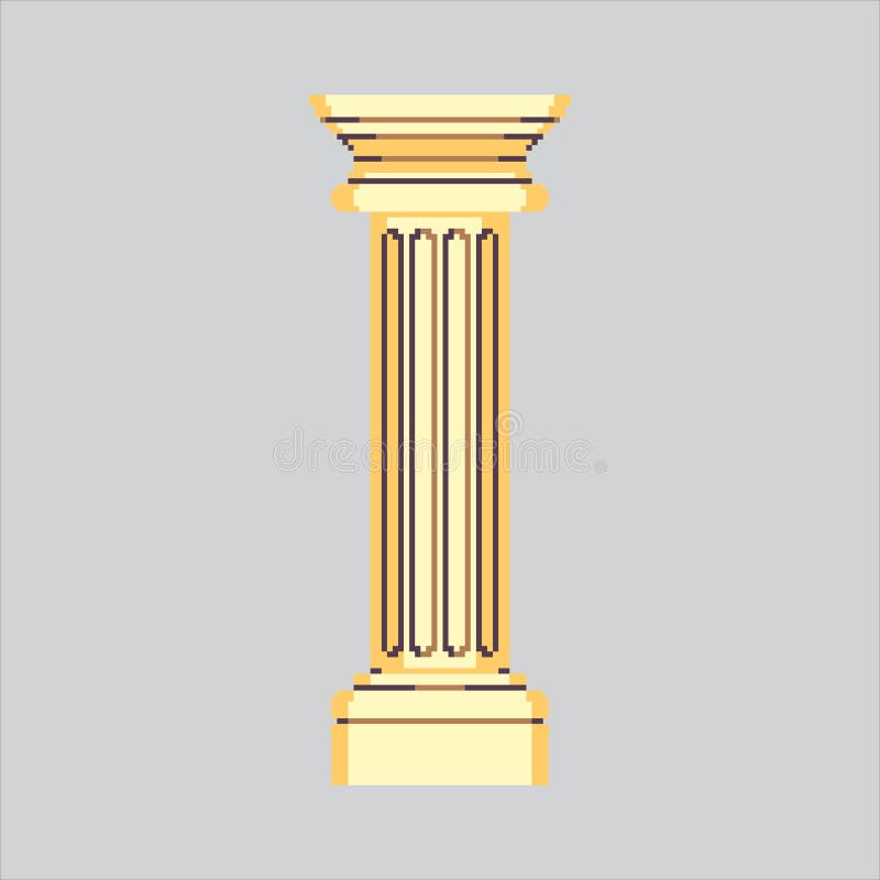 Pixelated Roman Pole Stock Illustrations – 2 Pixelated Roman Pole Stock ...