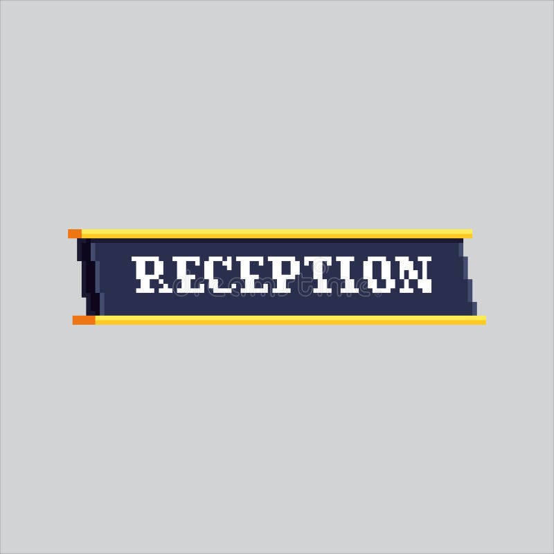 Pixel Art Receptionist Name Tag Sign Stock Illustrations – 2 Pixel Art ...