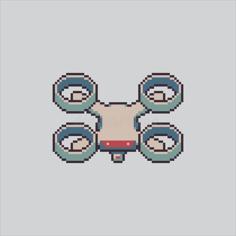 Pixel Art Illustration Quadcopter Drone Stock Illustrations – 8 Pixel ...