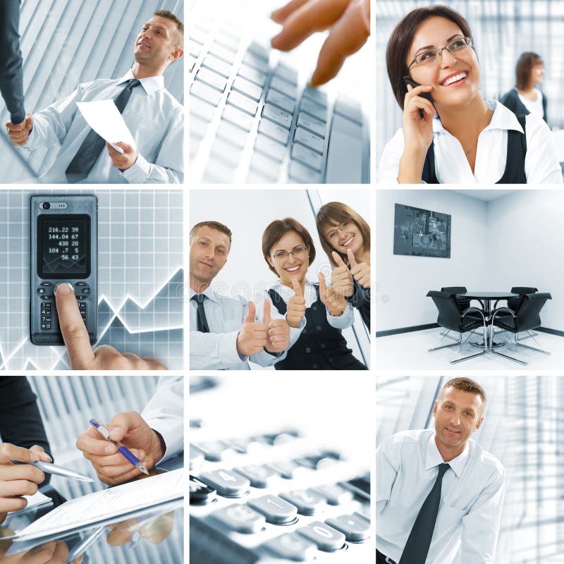 Collage stock image. Image of businessteam, employee - 15888025