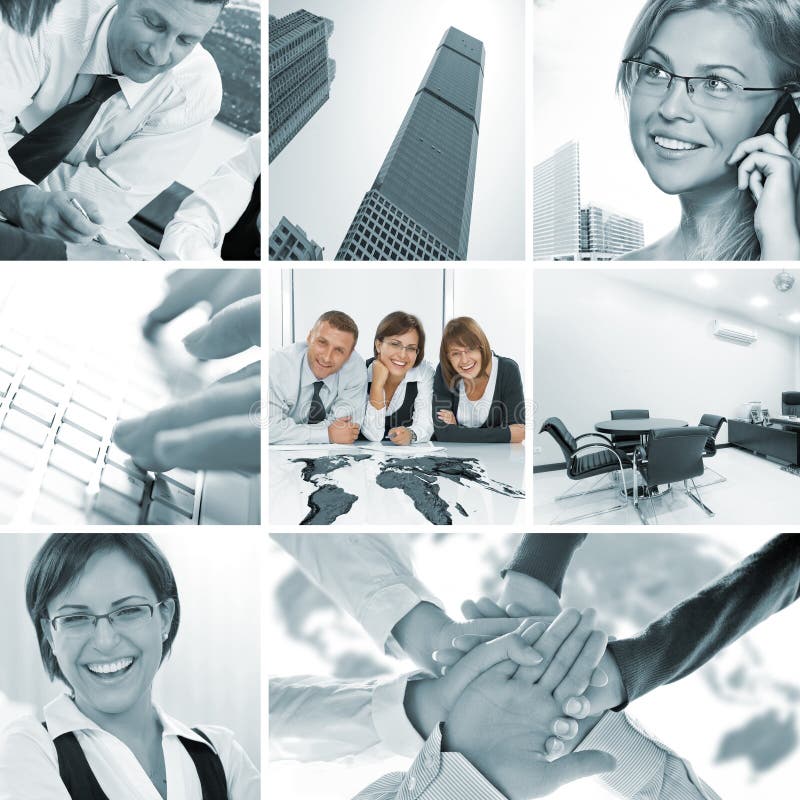 Businessteam stock photo. Image of communication, collage - 16528692