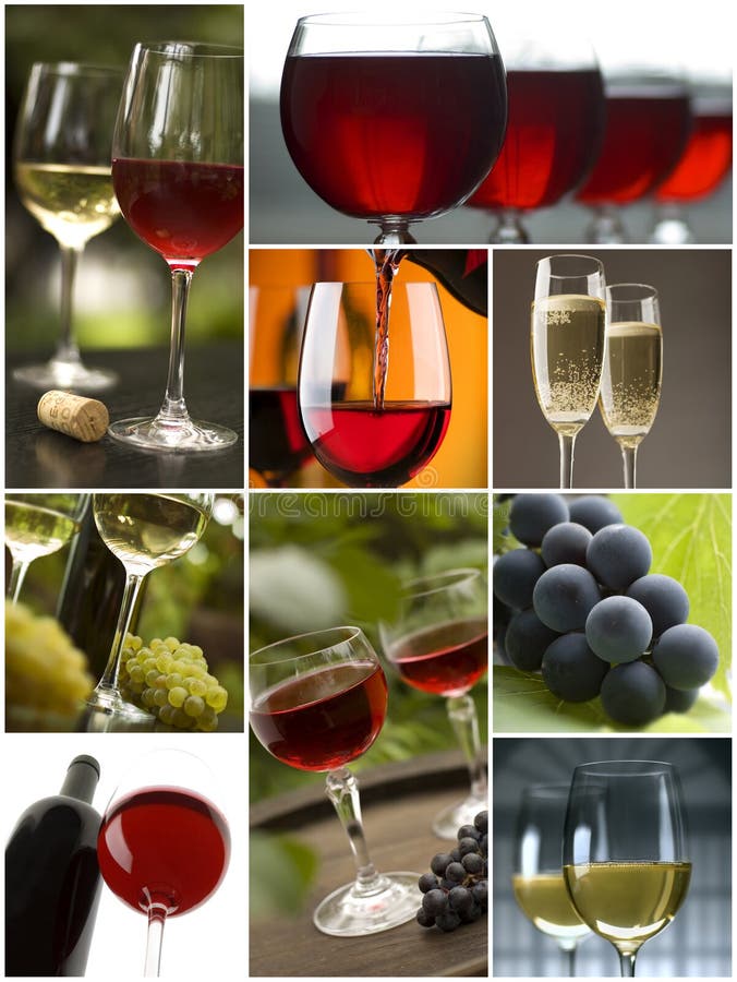 Wine collage stock photo. Image of platter, corks, green - 9638432