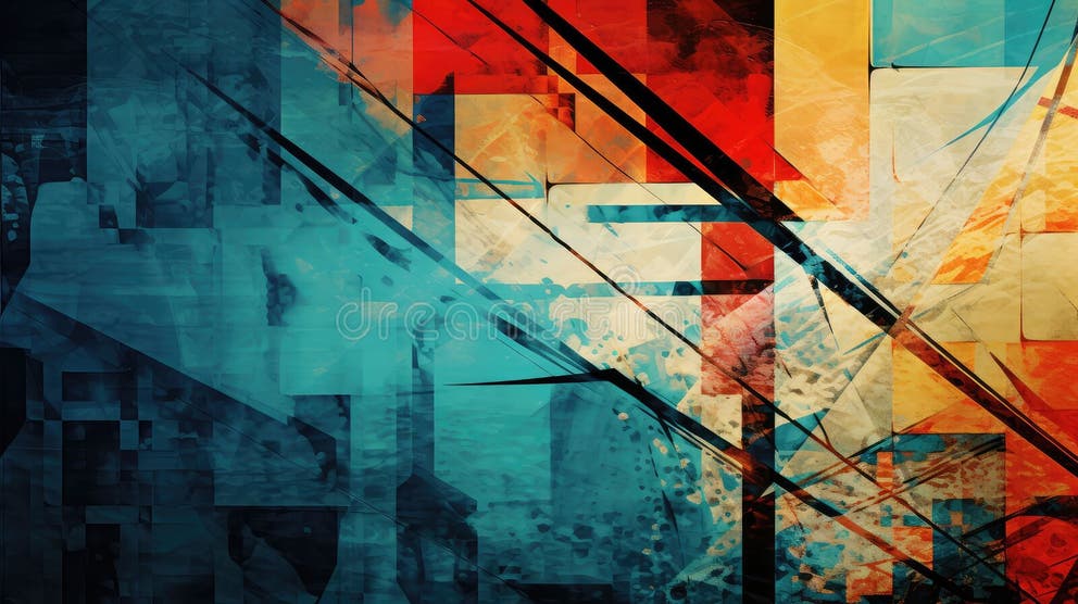 Collage Abstract Background Data Stock Illustration - Illustration of ...