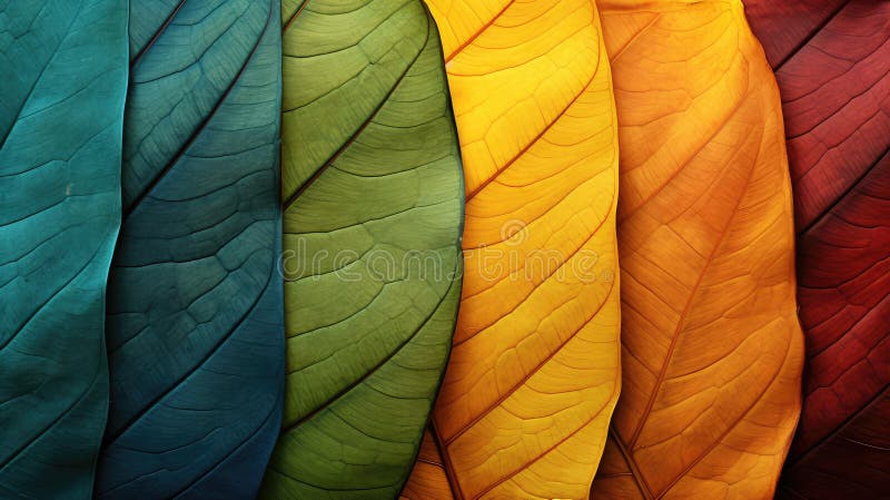 Collage Abstract Leaf Backgrounds Stock Illustration - Illustration of ...